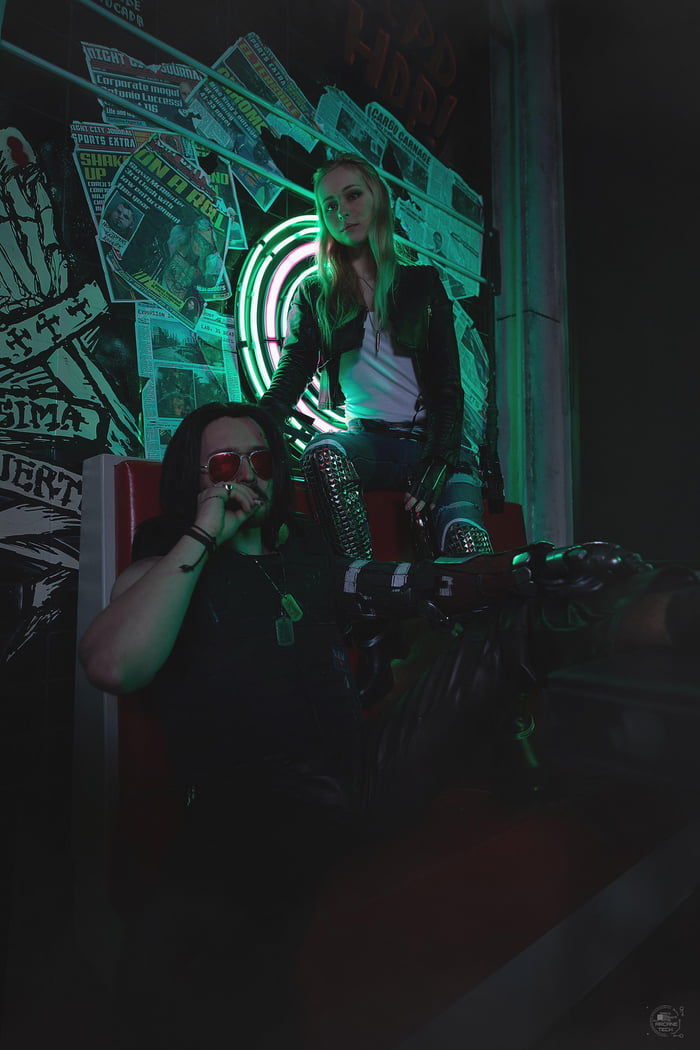 Alt Cunningham and Johny Silverhand from Cyberpunk 2077 - 9GAG