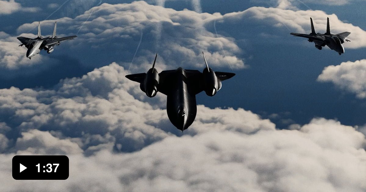 An SR-71 escorted by 2 F-14's - 9GAG