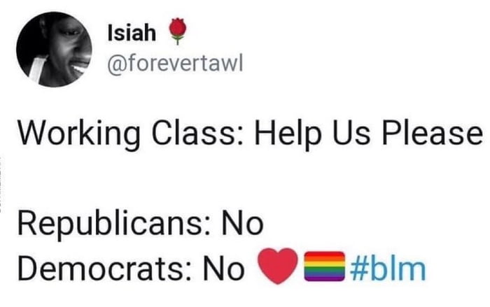 They divide us left and right, so we don’t focus on the class divide ...