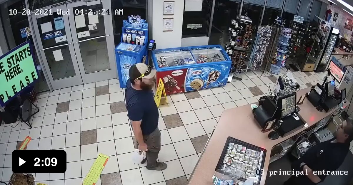 Coustomer stops a armed robbery! - 9GAG