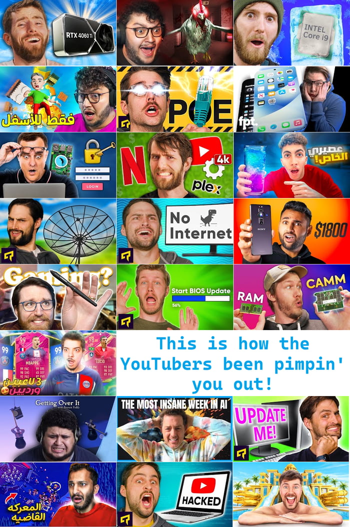 This is how the YouTubers been pimpin' you out! - 9GAG