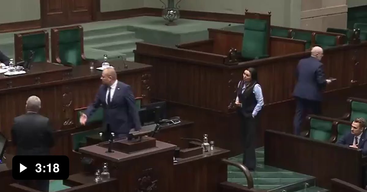 Polish MP explains why he used a fire extinguisher on the Hanukkah ...