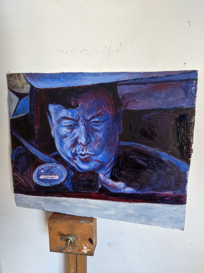 I painted a blue elon musk - 9GAG