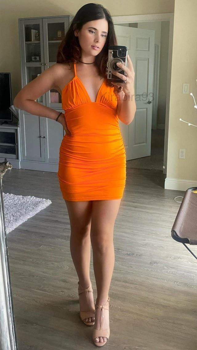 Orange Mini Dress - 9GAG