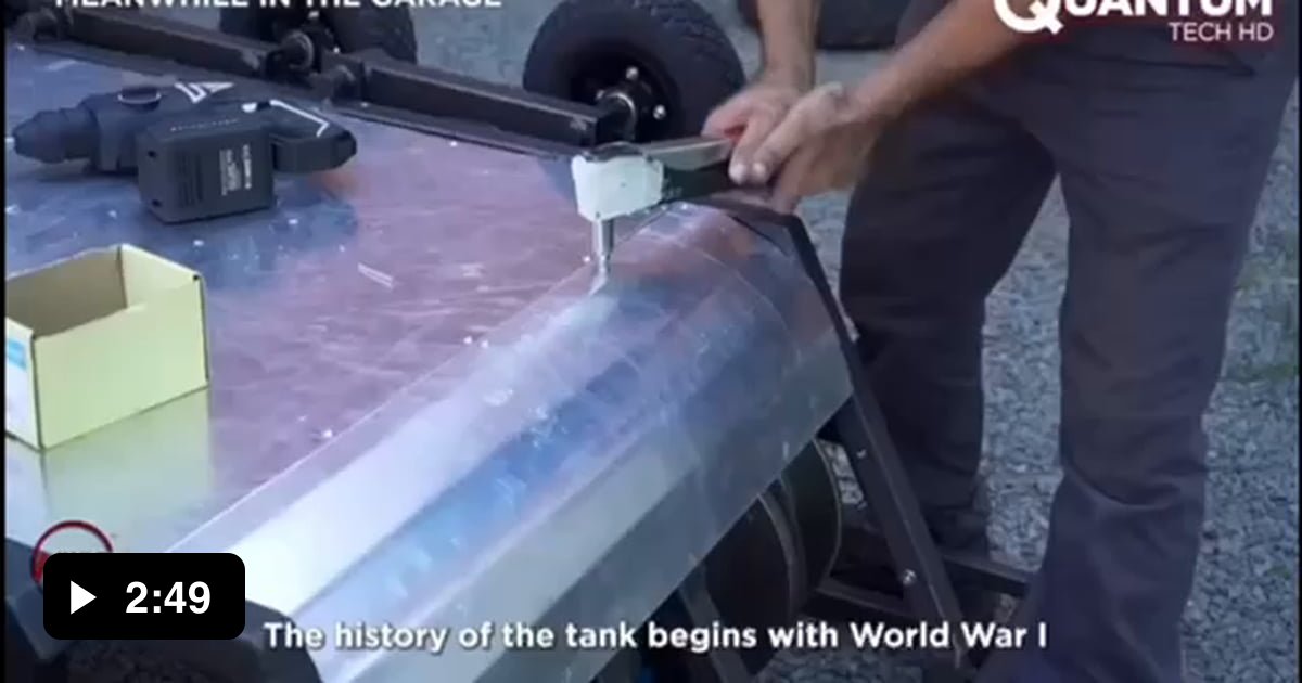 Guy build a tank for his son… or himself. - 9GAG