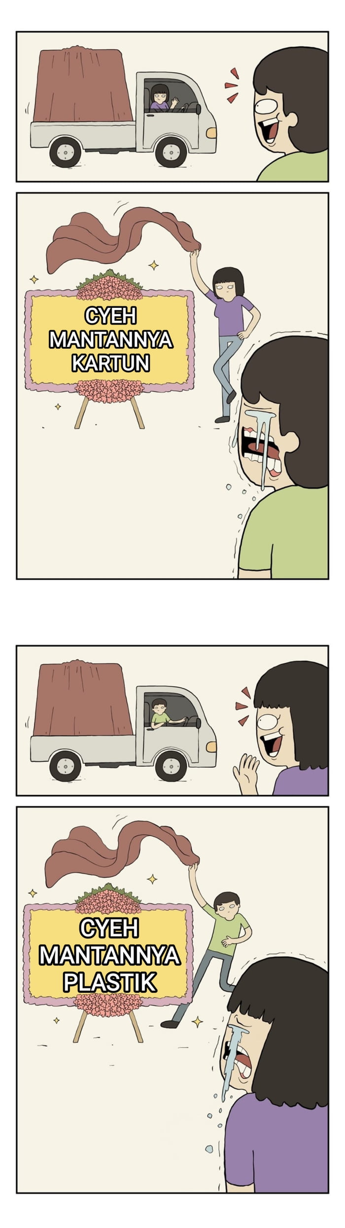 Ucapan karangan bunga untuk mantan - 9GAG