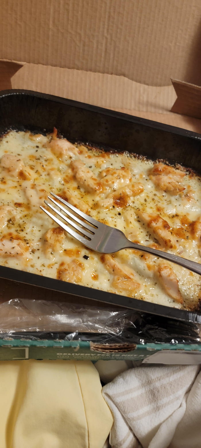 Ordered pasta from Papa John's and somehow they forgot the pasta. Ate ...