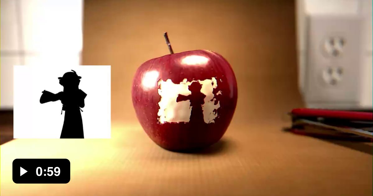 Bad Apple. But on apples. - 9GAG