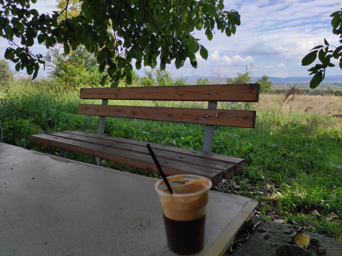 Nothing better than a coffee in the shade of a walnut tree. - 9GAG