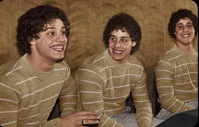 Triplets reunited, what a story - 9GAG