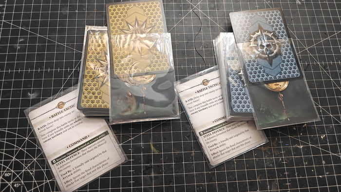 A use for Underworlds cards - separating the Spearhead decks - 9GAG