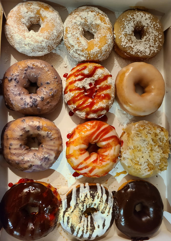 A dozen donuts from Duck Donuts. - 9GAG