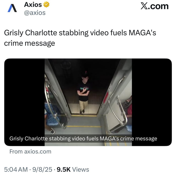 You guys wanted the mainstream media to cover Iryna Zarutska’s murder?! Well here it is! - 9GAG