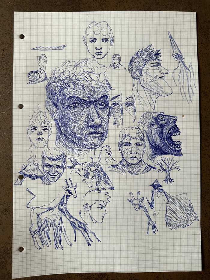 Today I made these random drawings - 9GAG