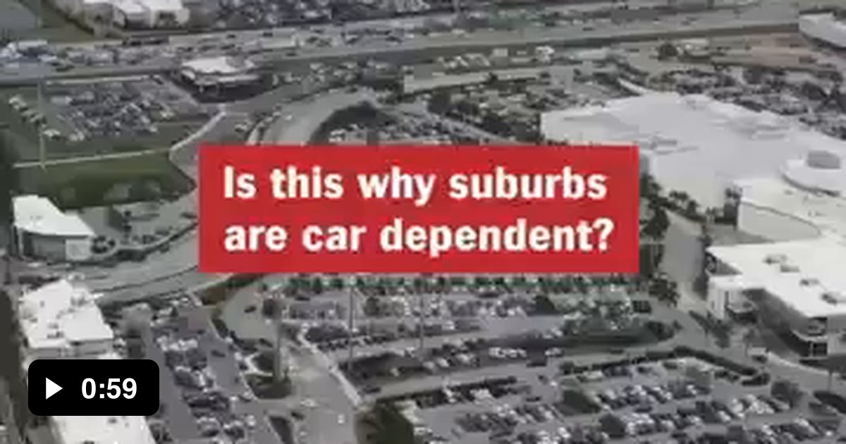 Example of how American suburbs are designed to be car dependent - 9GAG