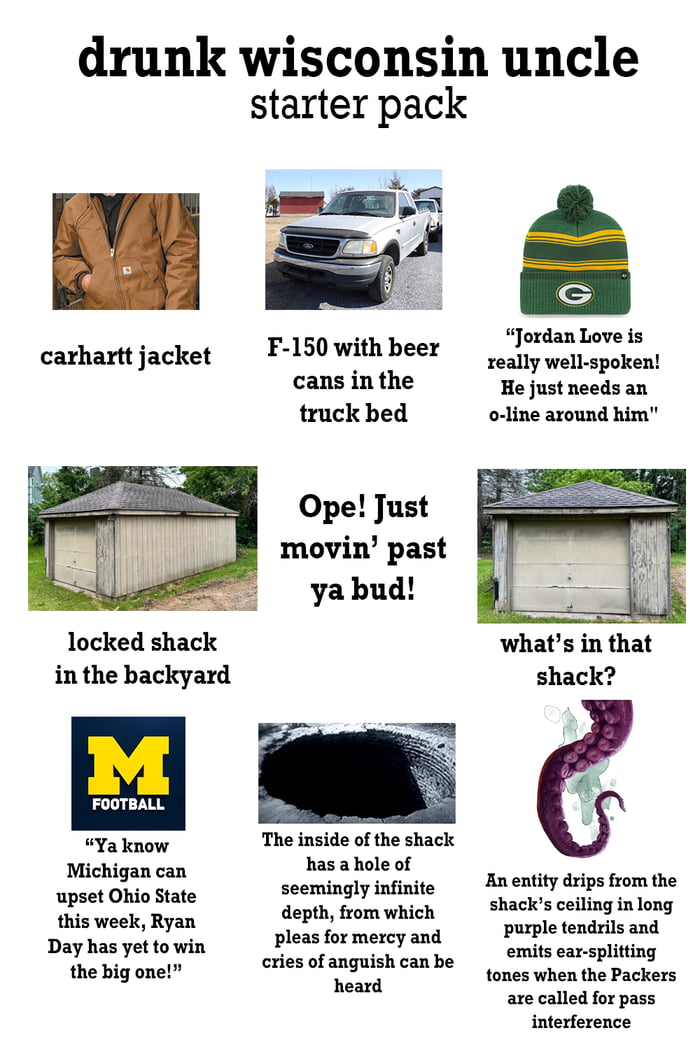 Drunk Wisconsin Uncle Starterpack - 9GAG