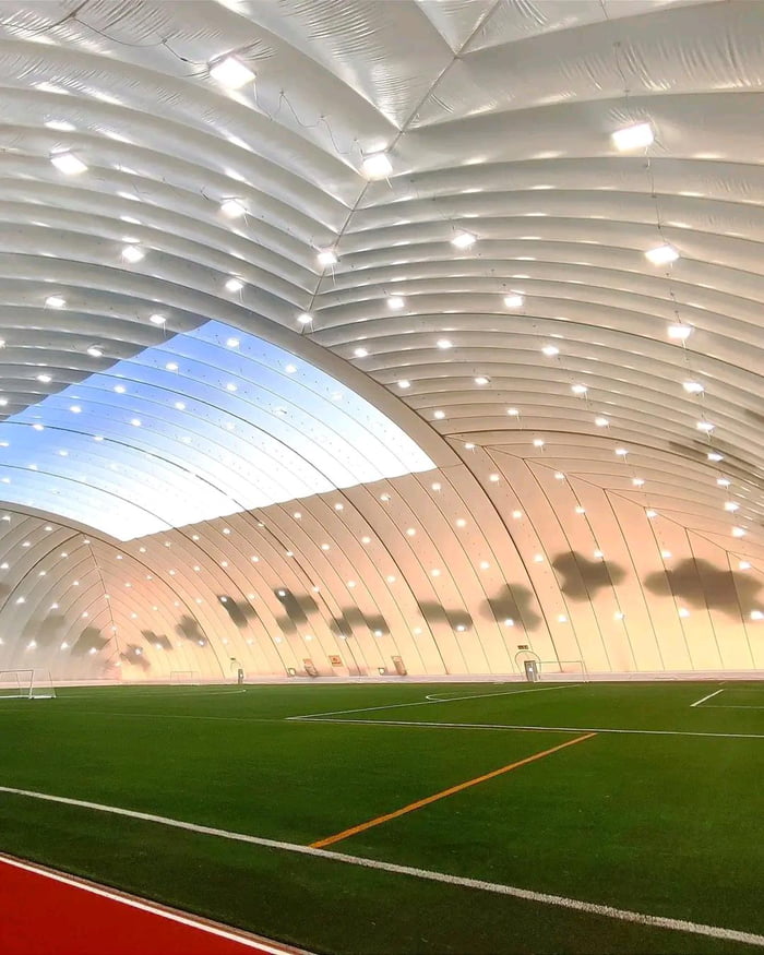 This newly opened indoor football field in Estonia - 9GAG