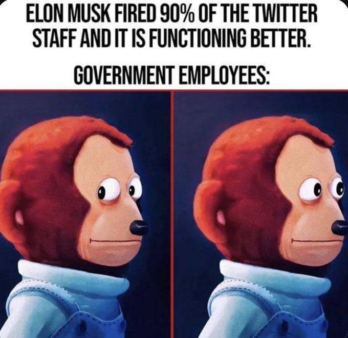 Elon Musk fired 80% - 90% of twitter staff and it is functioning better ...