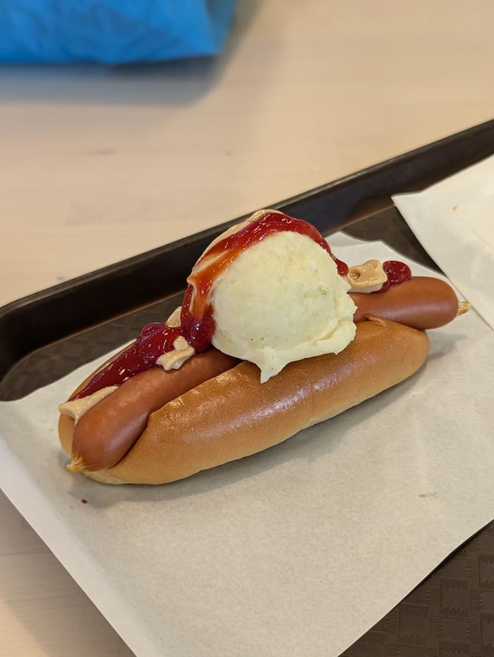Mashed Potato Hot Dog from IKEA - 9GAG