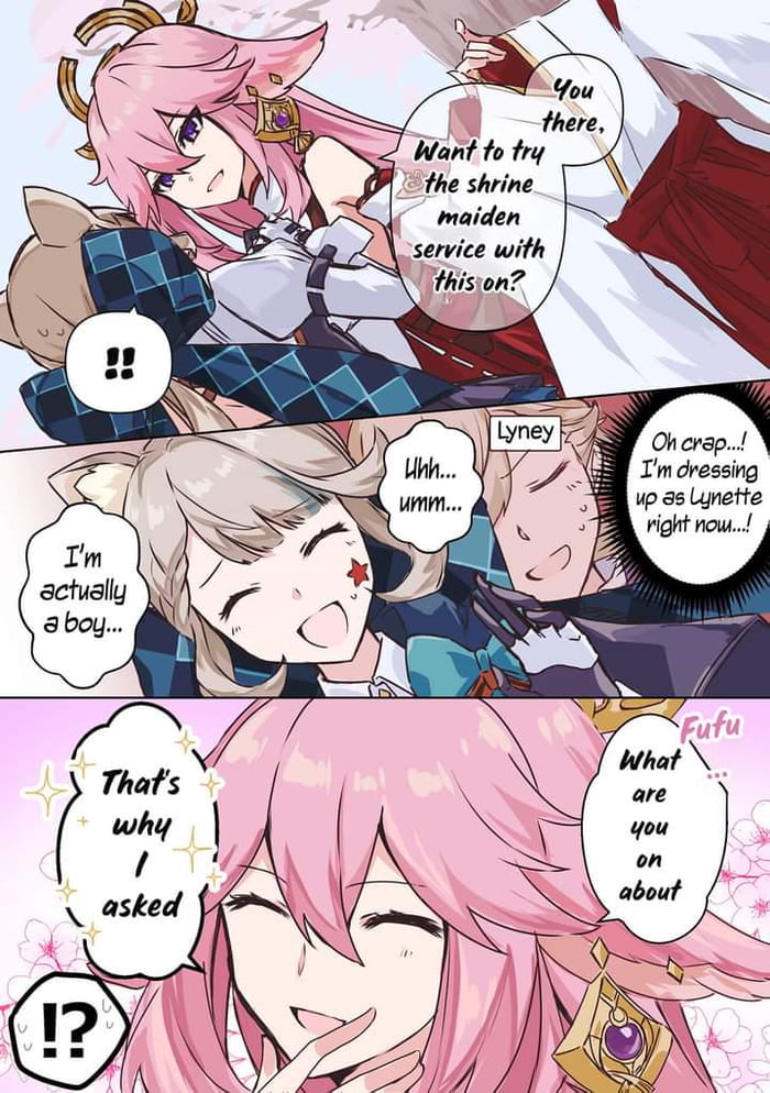 Gorou now has gonna have a buddy on his cross dressing gig - 9GAG