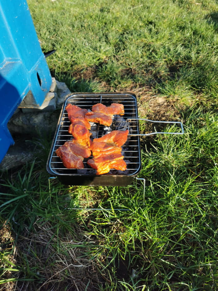 A fishing trip and a small barbecue at the same time - 9GAG