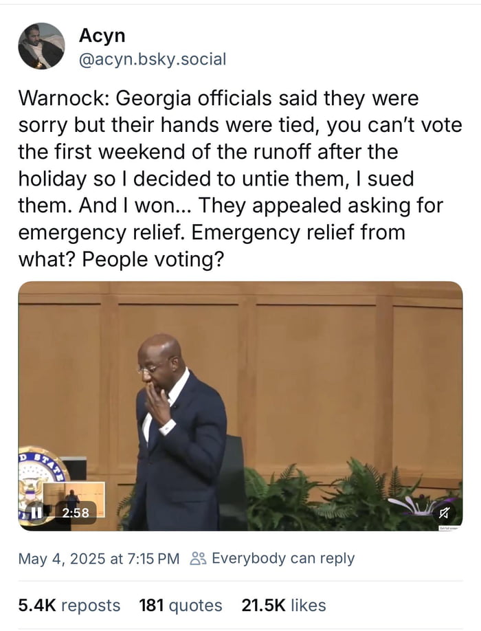 We know who they want to stop from voting - 9GAG