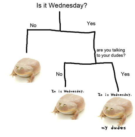 Please consult this flow chart for all Wednesday related issues - 9GAG