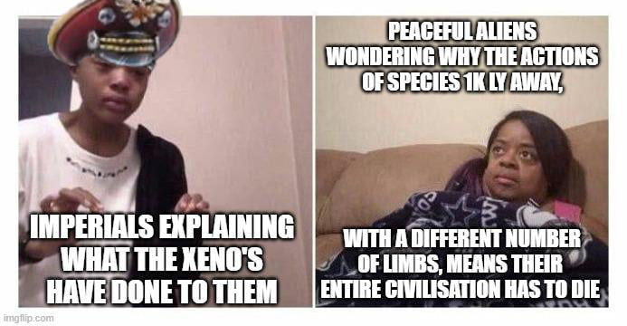 Peaceful aliens ponder the logic of collective punishment. - 9GAG