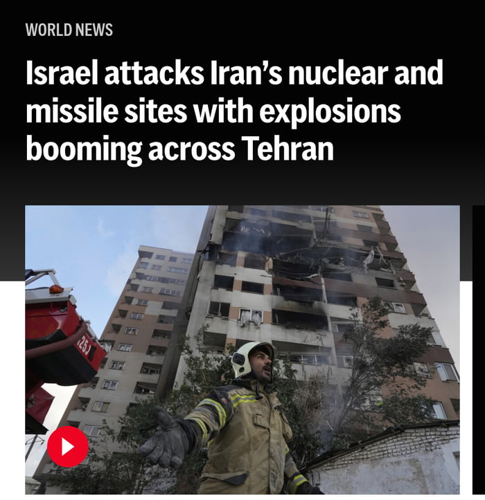 Israel is attacking Irans nuclear facilities. - 9GAG