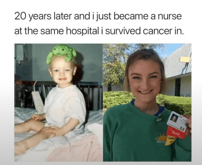 A full circle moment of resilience and hope. - 9GAG