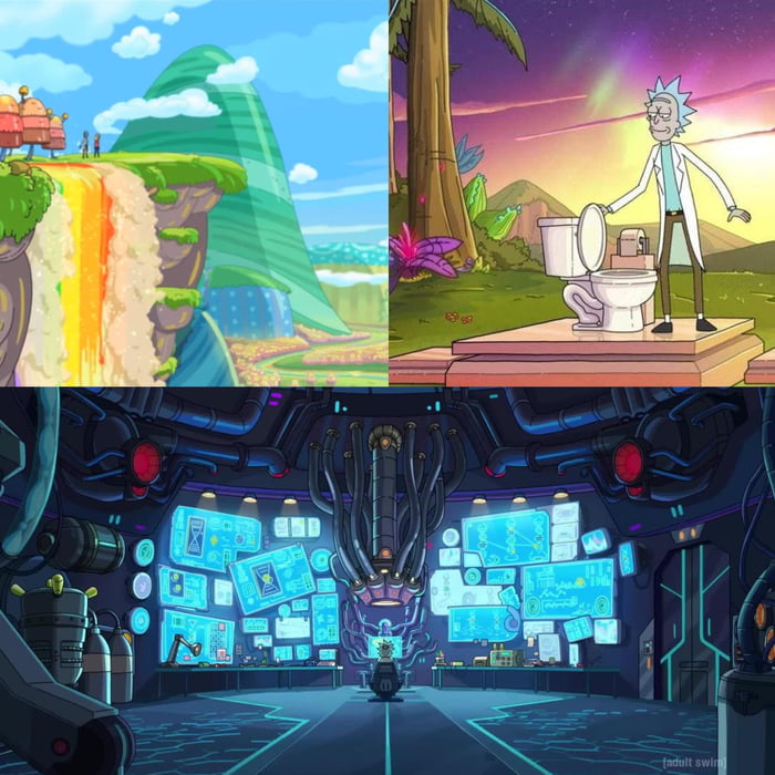 You get one room in your house that’s a Rick-created location. Which do ...