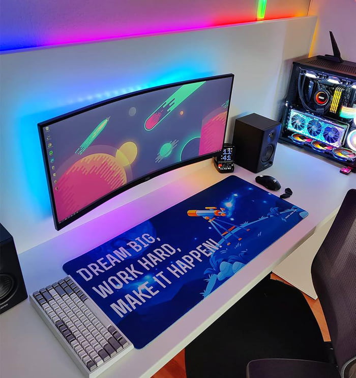 What Are Your Thoughts on Desk pads/Mouse Pads for Computer Setups? - 9GAG