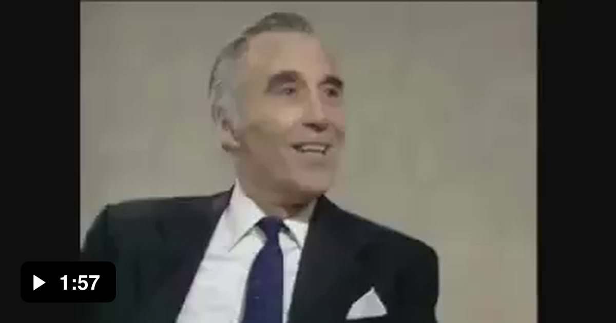 The late great Christopher Lee - 9GAG