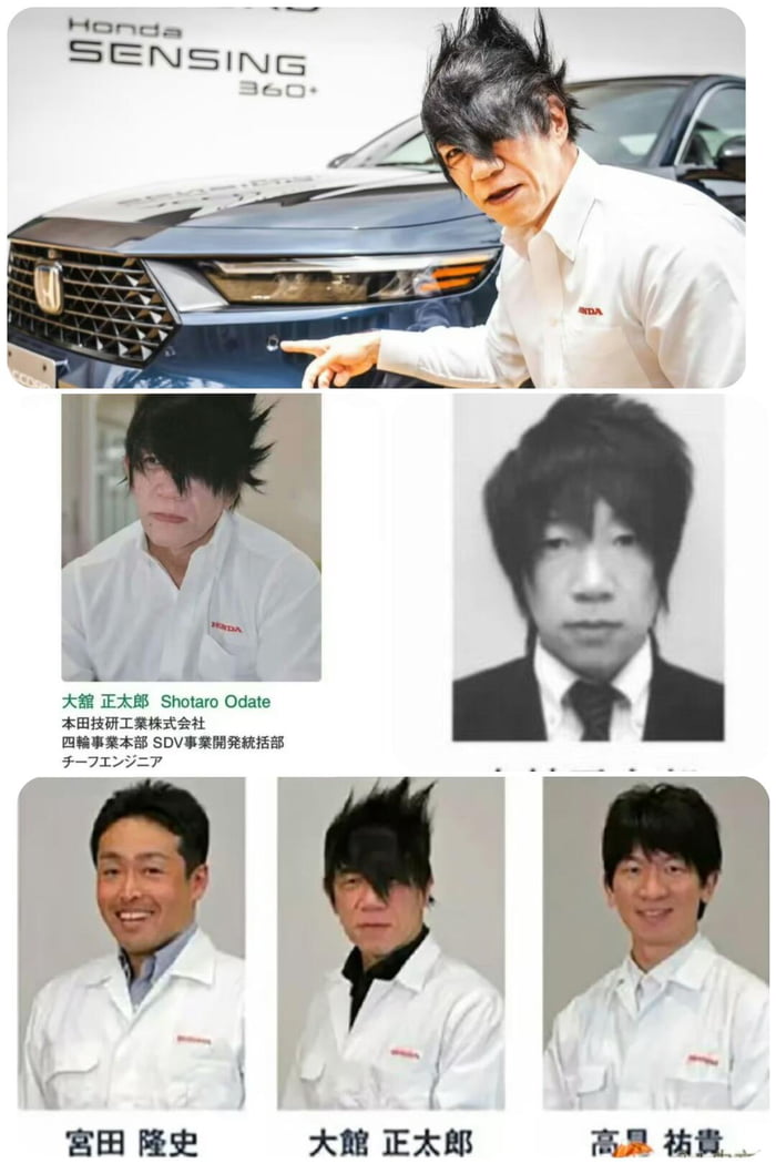 This is Shotaro Odate. One of Honda's engineers. - 9GAG