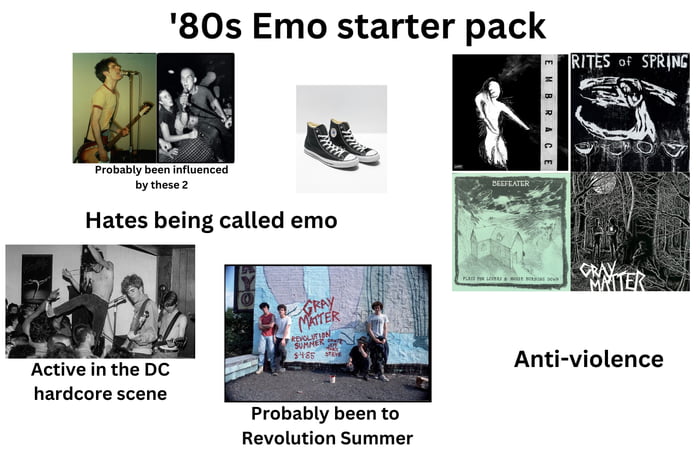 '80s emo starter pack - 9GAG