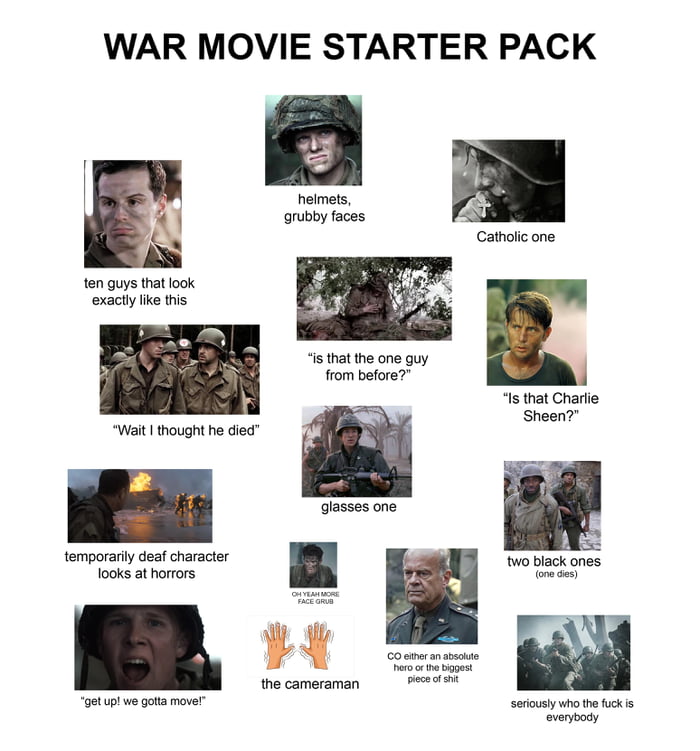 War movie starter pack - 9GAG