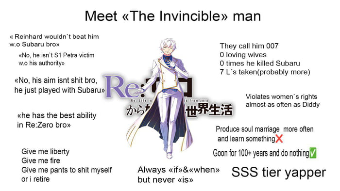 Re:Zero Regulus Corneas Slander - 9GAG