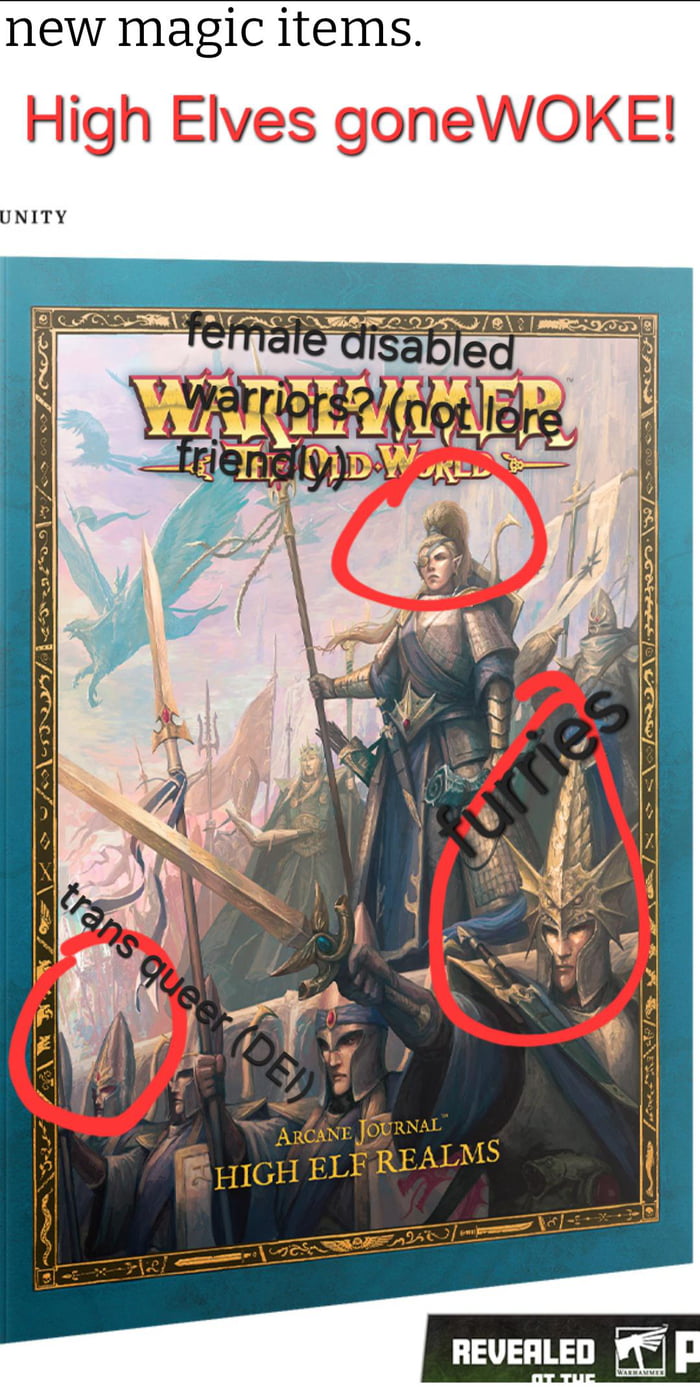 Urgh gw making high elves woke (low effort shitpost) - 9GAG