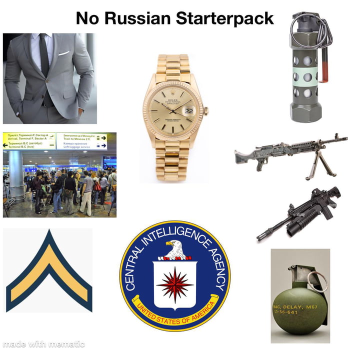 No Russian Starterpack - 9GAG
