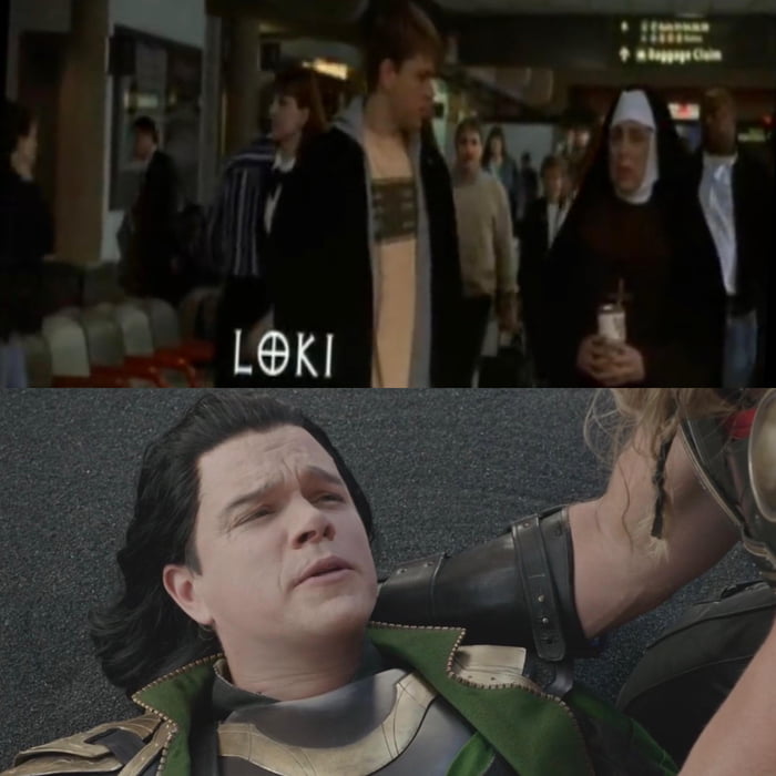 When u realize Matt Damon has played Loki in two separate cinematic universes - 9GAG