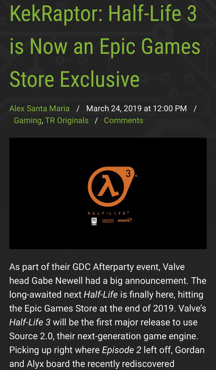 Wut? Half-life 3 confirmed - 9GAG