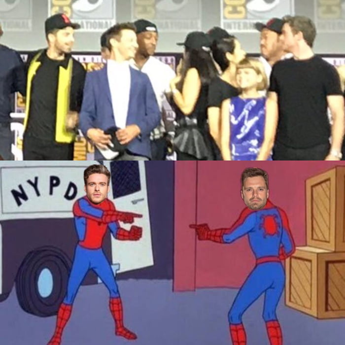 Sebastian Stan & Richard Madden at MCU - 9GAG