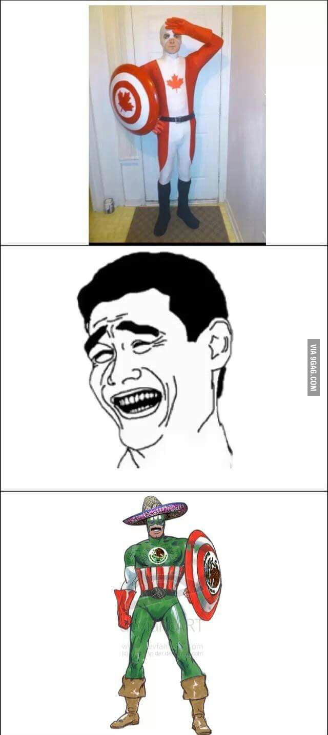 Captain Canada, Major Mexico - 9GAG