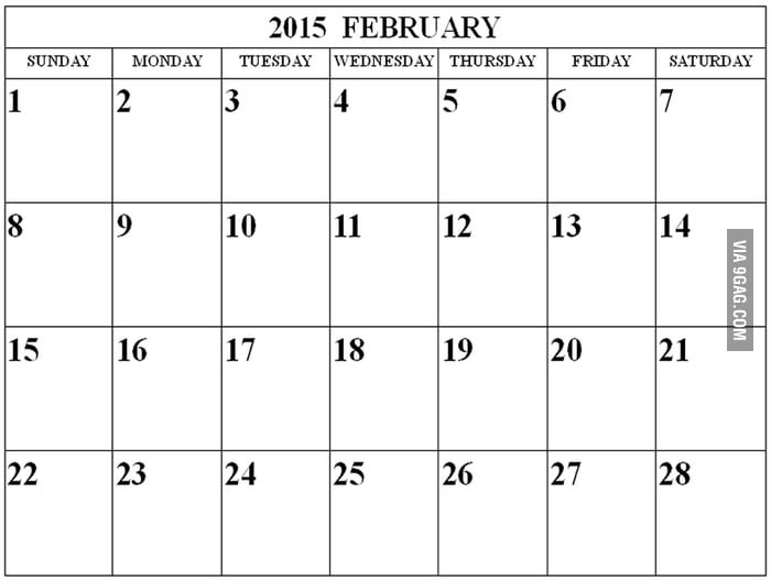 February 2015: The perfect month. - 9GAG
