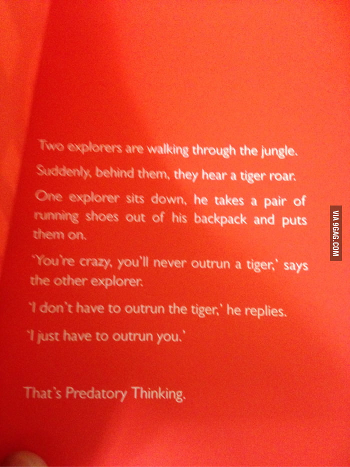 That's just being a dick. (Book name: Predatory Thinking) - 9GAG