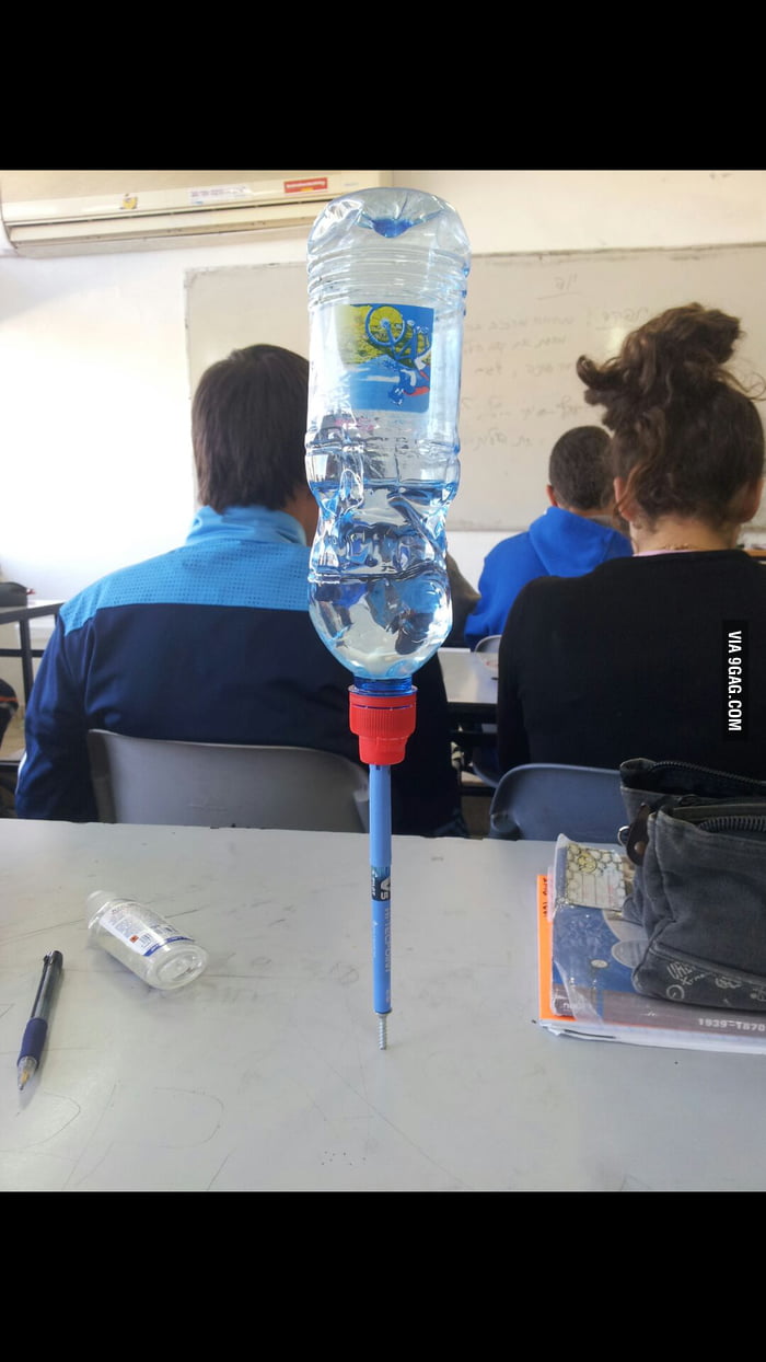 Bored in class. Accidentally broke physics. - 9GAG