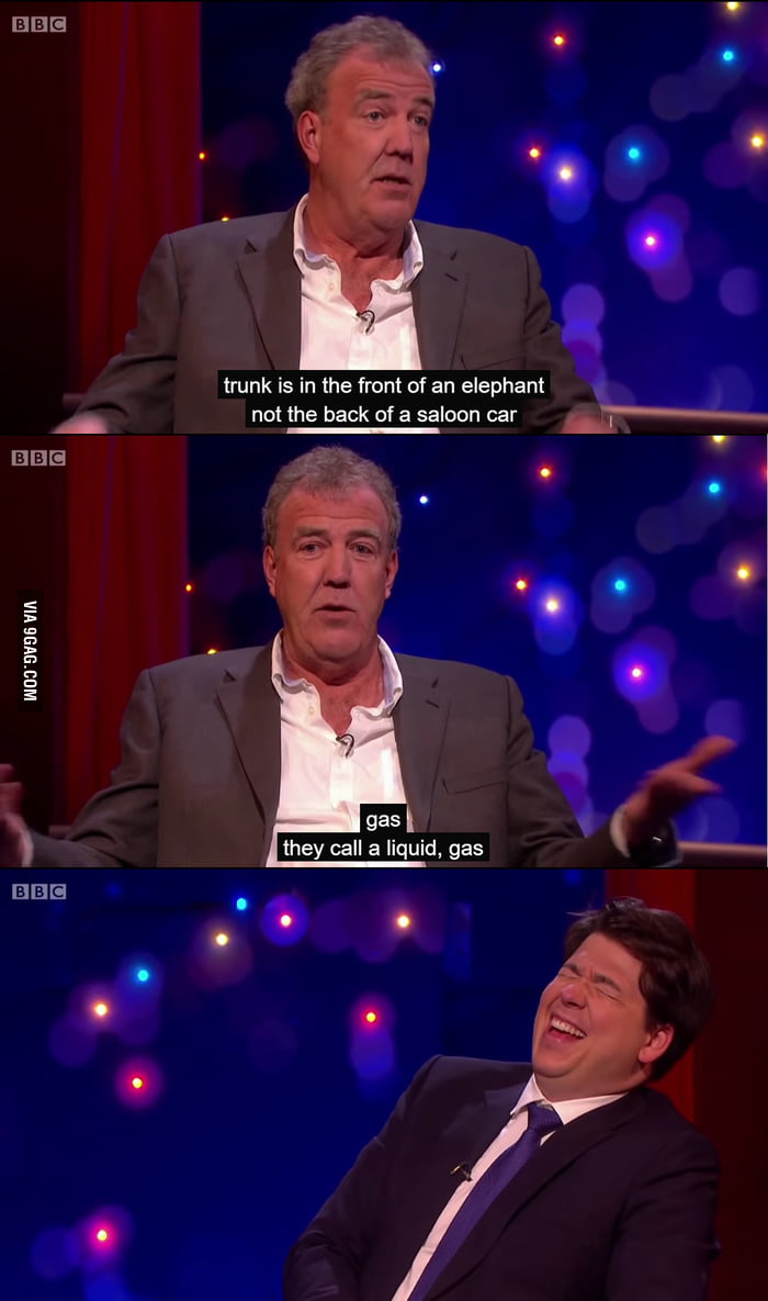 Jeremy Clarkson on American English (Michael McIntyre Chat Show) - 9GAG