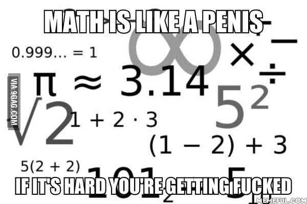 Maths in a Nutshell - 9GAG
