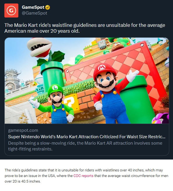 Fat Americans Are Angry by the Waist Size Restriction on Super Nintendo ...