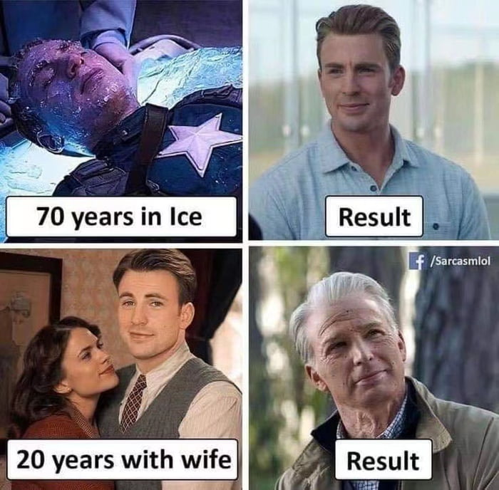 70 years in ice vs 20 years with wife - 9GAG